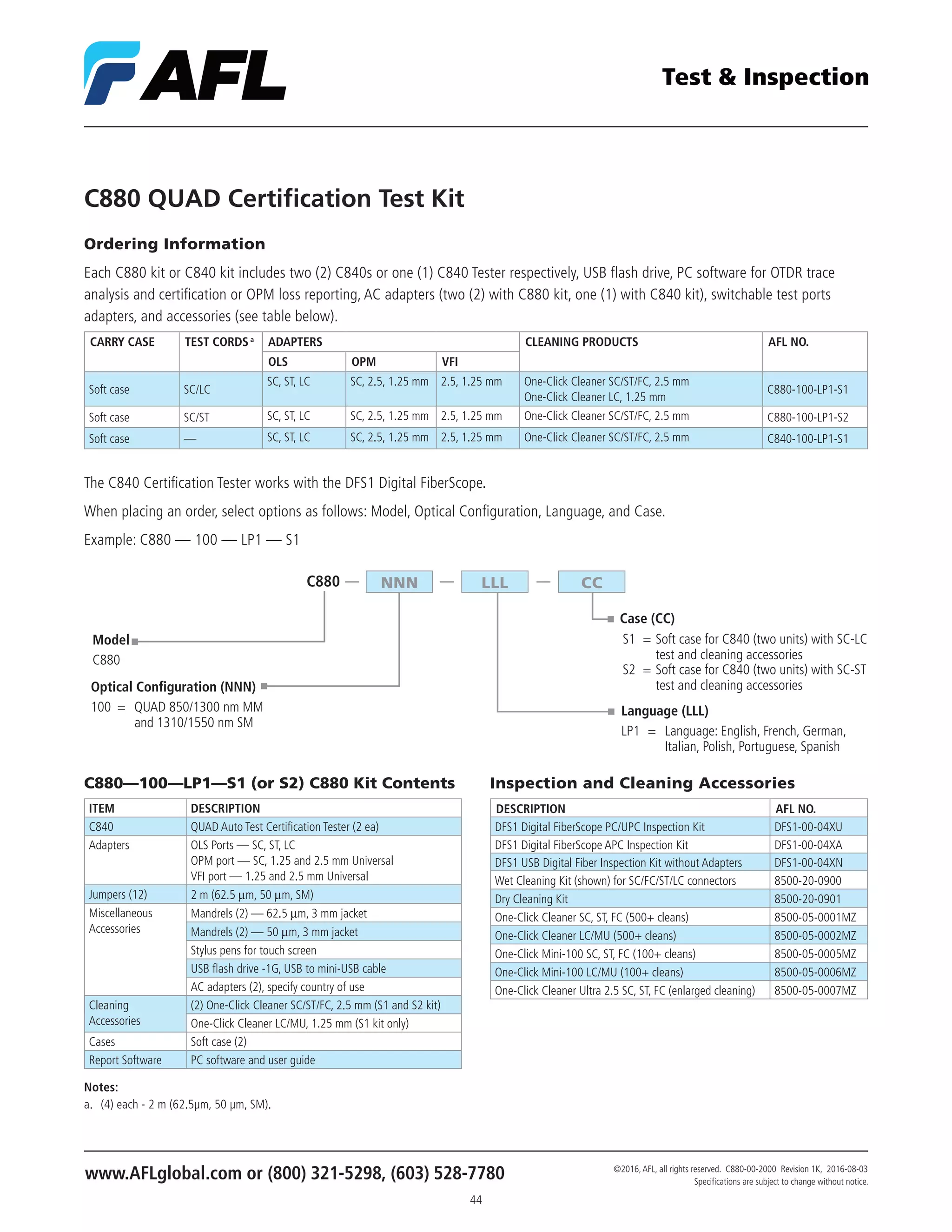 Afl test-inspection-catalog | PDF