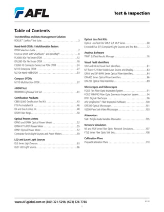 Afl test-inspection-catalog | PDF