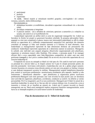 Manageri si lidership. Punerea bazelor unei firme | PDF