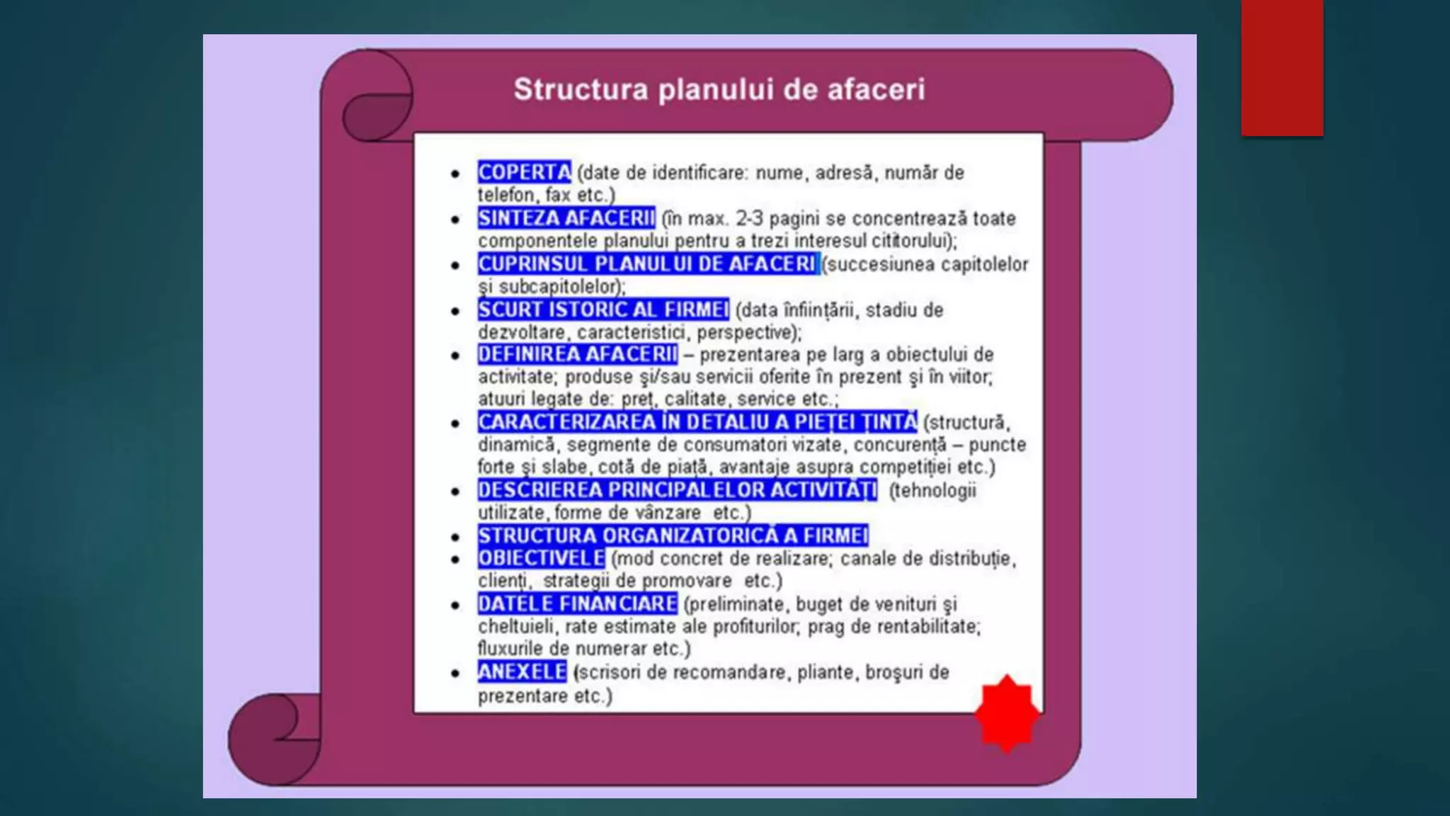 Planul de afaceri | PPTX