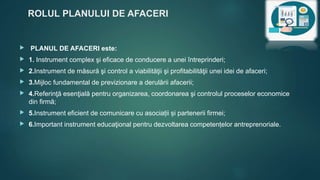 Planul de afaceri | PPTX