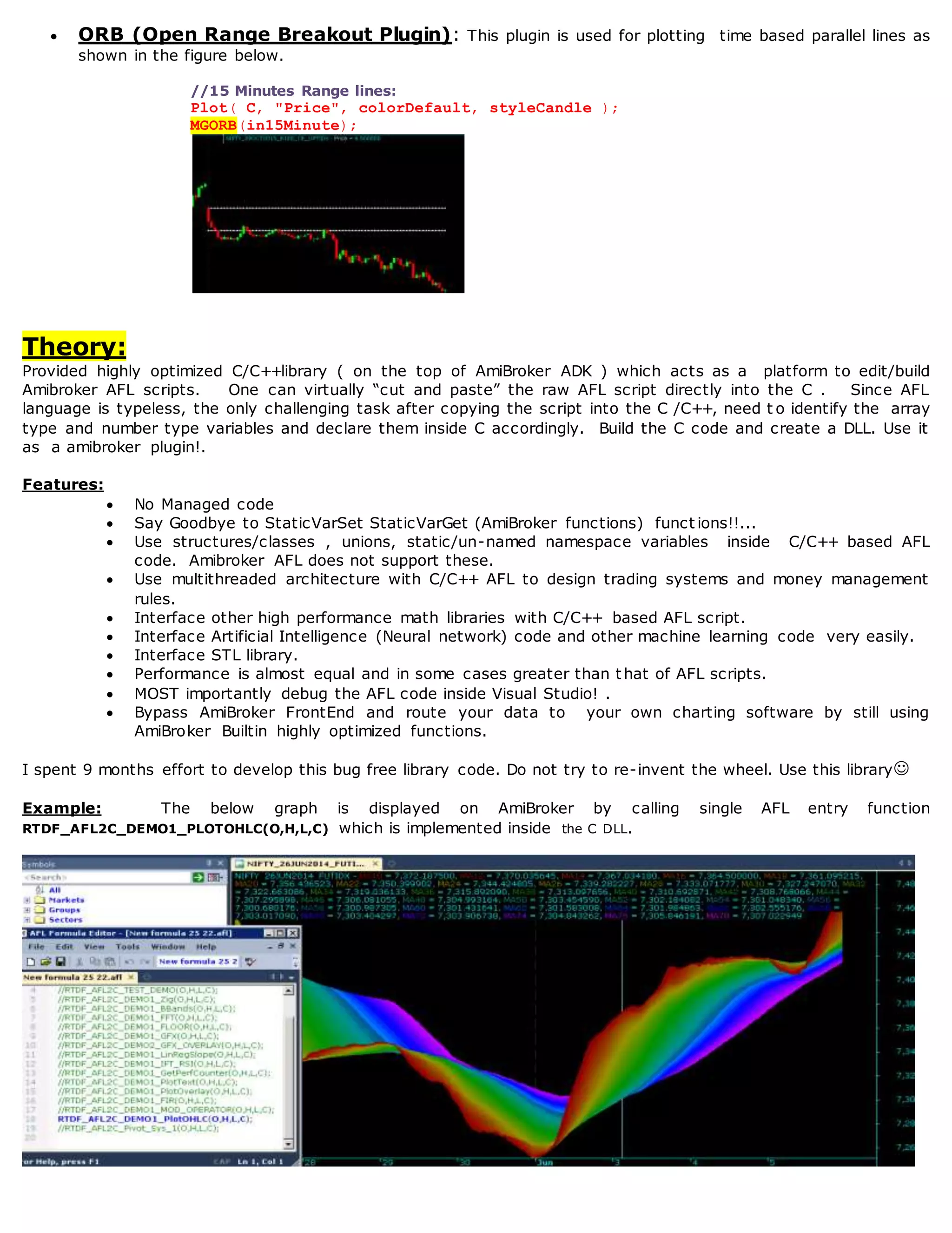 AmiBroker AFL to DLL Conversion | DOCX