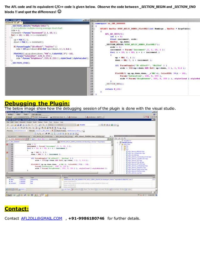 AmiBroker AFL to DLL Conversion | DOCX