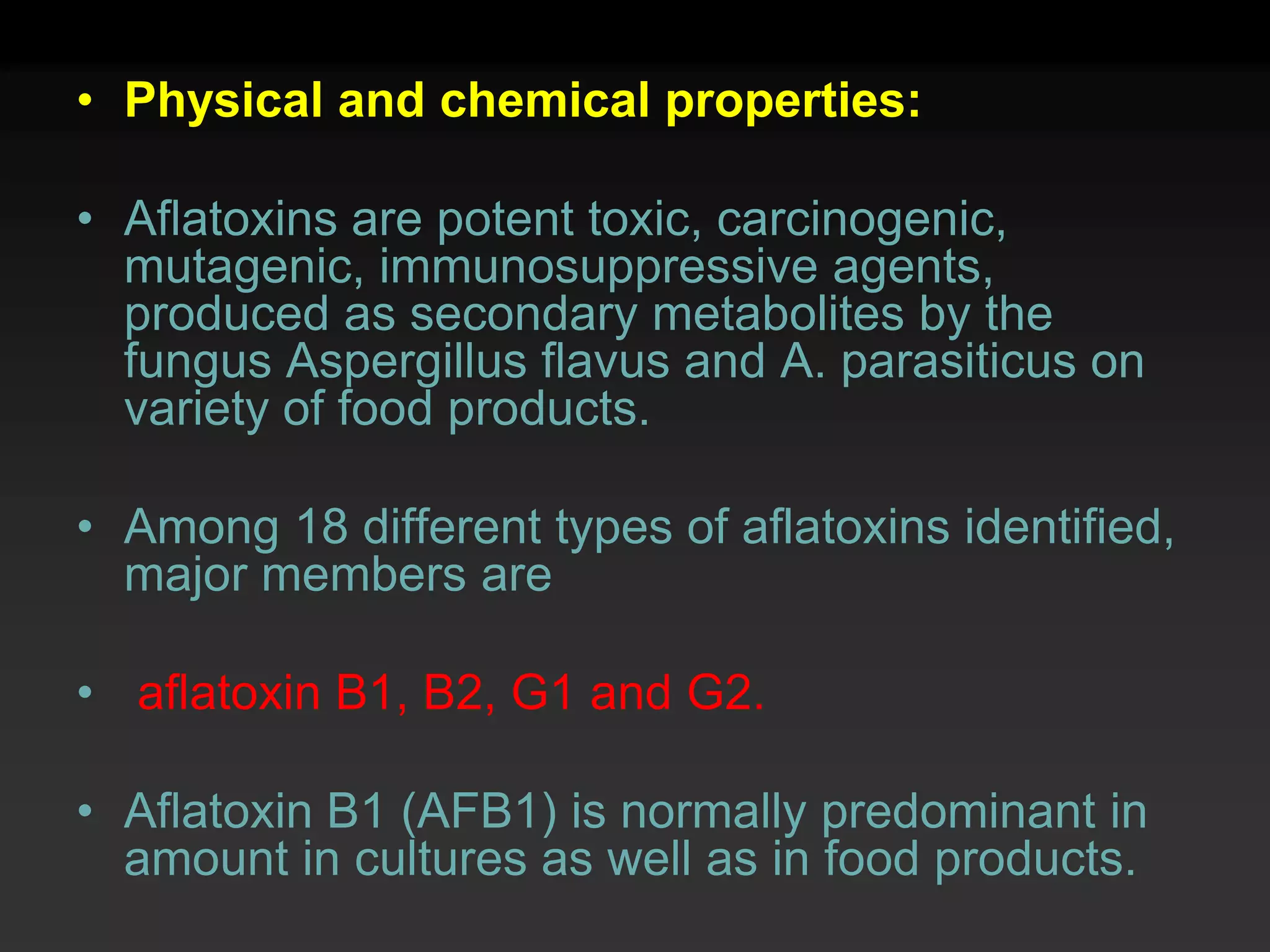 Aflatoxin | PPTX