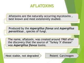 Aflatoxin | PPTX | Digestive Disorders | Diseases and Conditions