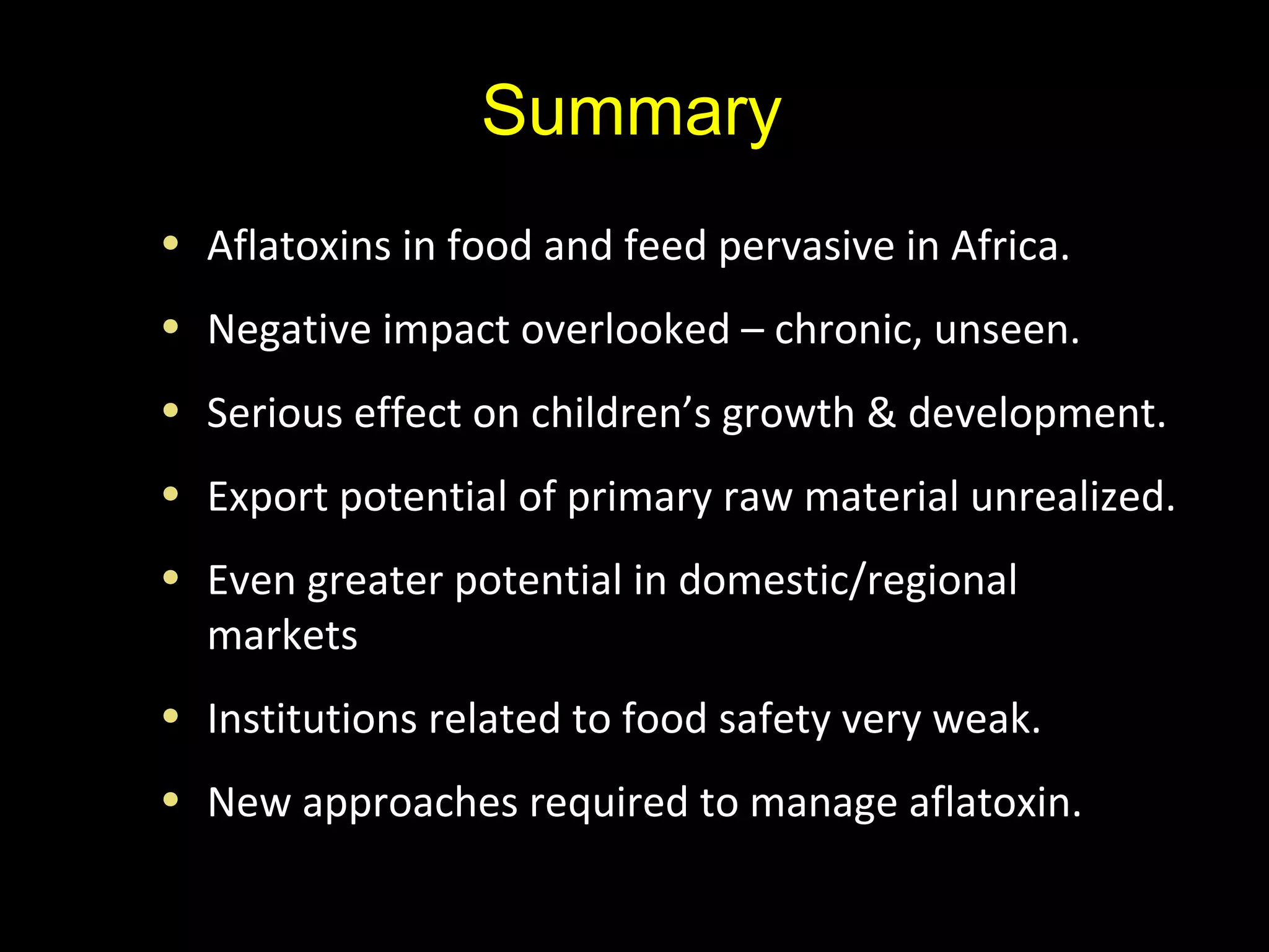 Aflatoxin basics | PPT