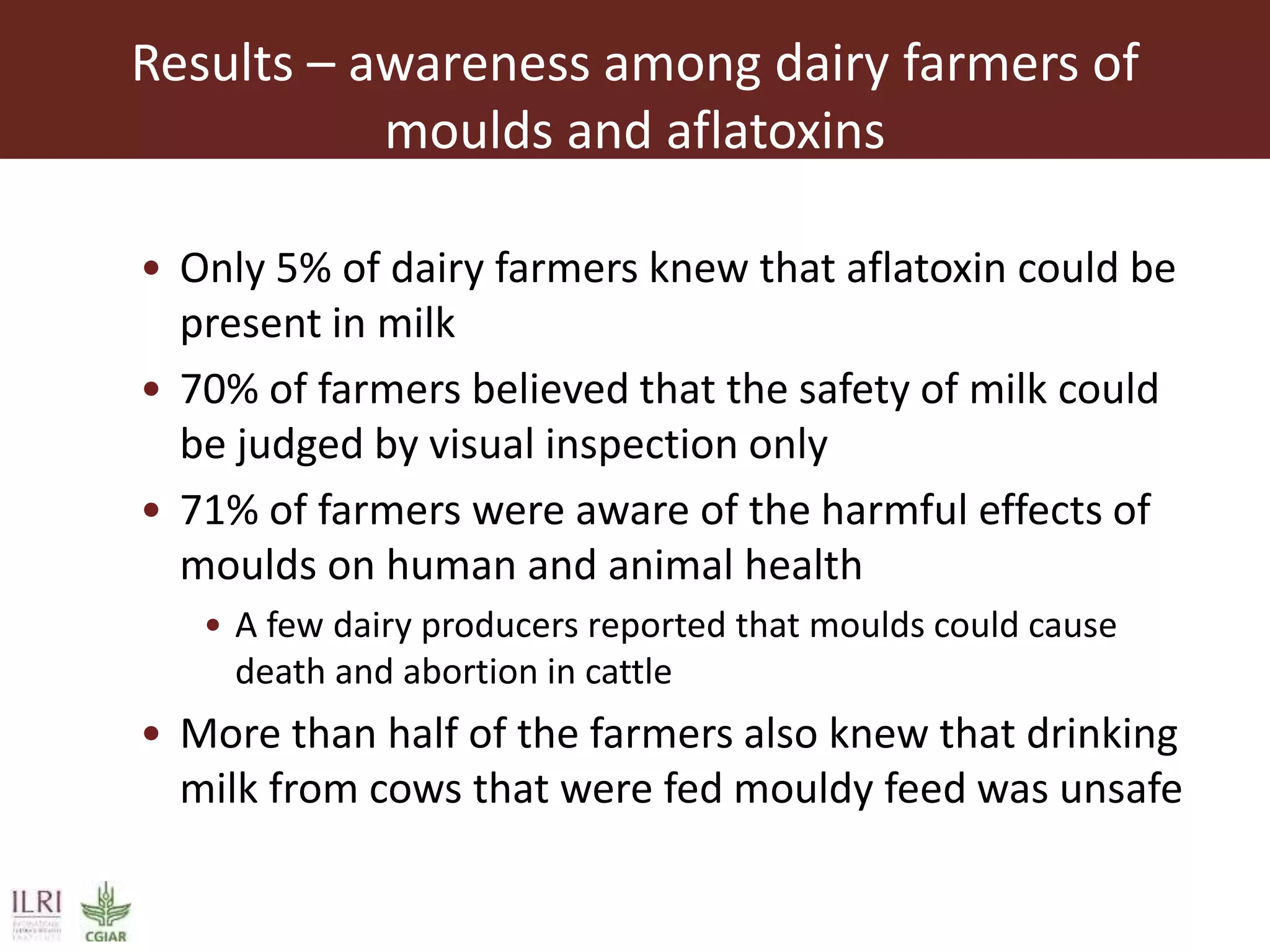 Aflatoxin M1 contamination of milk in the greater Addis Ababa milk shed ...