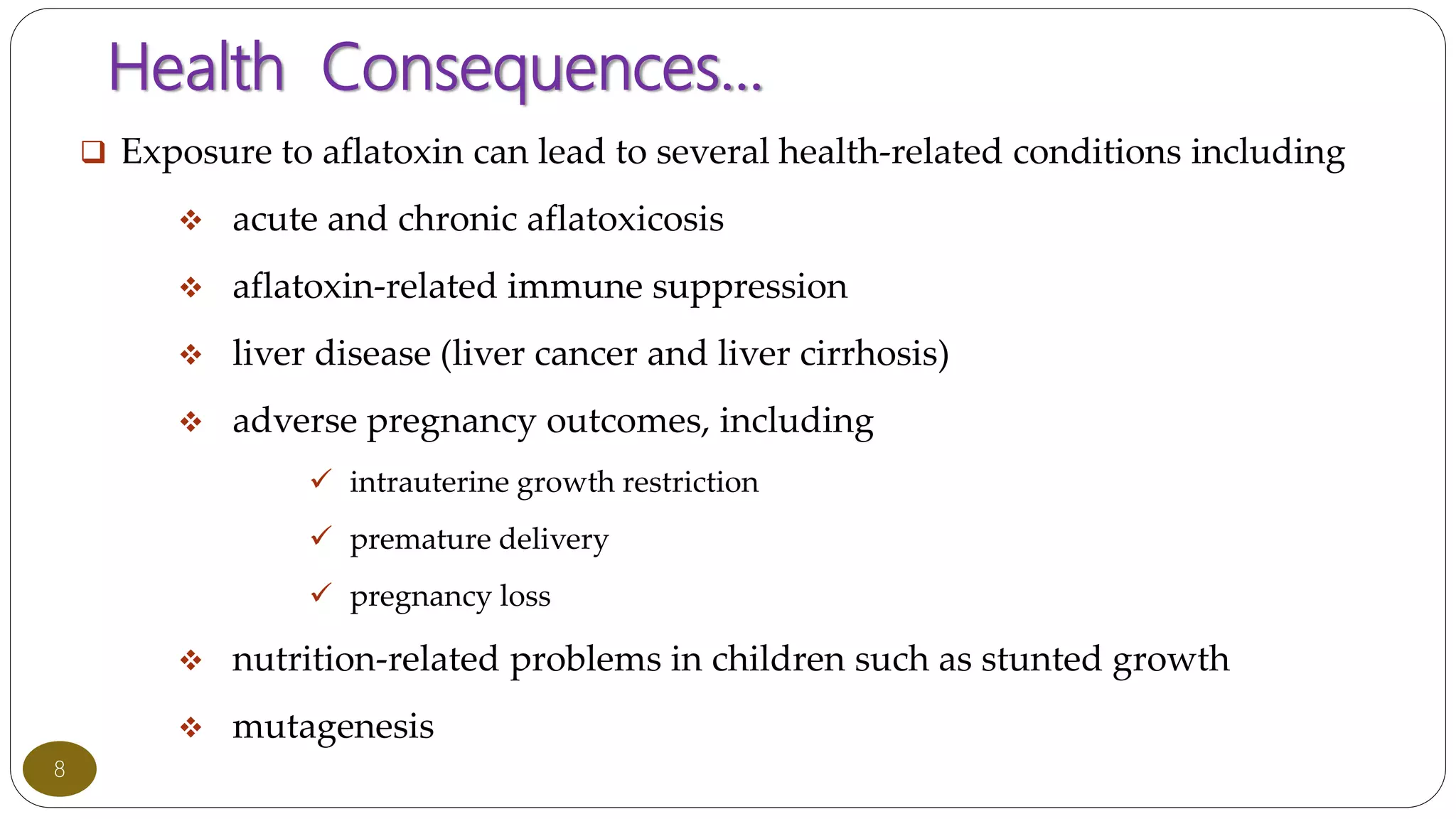Aflatoxin presentation | PPTX