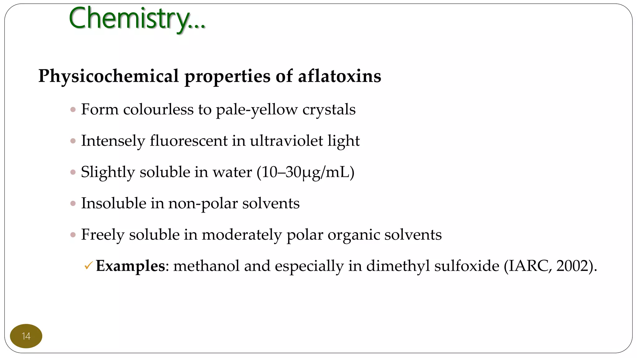 Aflatoxin presentation | PPTX