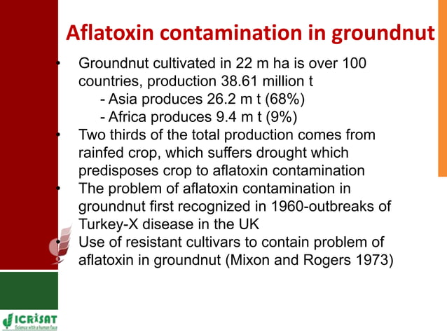 Genetic enhancement of groundnut for resistance to aflatoxin ...