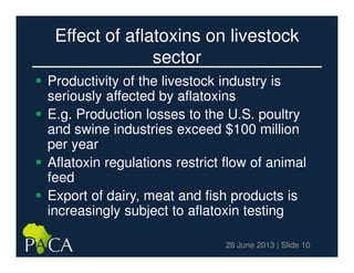 Aflatoxins impact on livestock and livestock trade | PDF