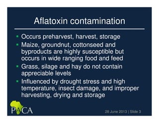 Aflatoxins impact on livestock and livestock trade | PPT