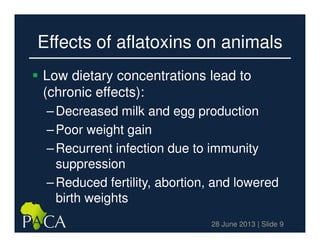 Aflatoxins impact on livestock and livestock trade | PDF