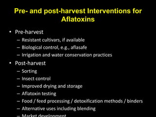 Aflatoxins agriculture and technology solutions available for abating the aflatoxin challenge | PPT