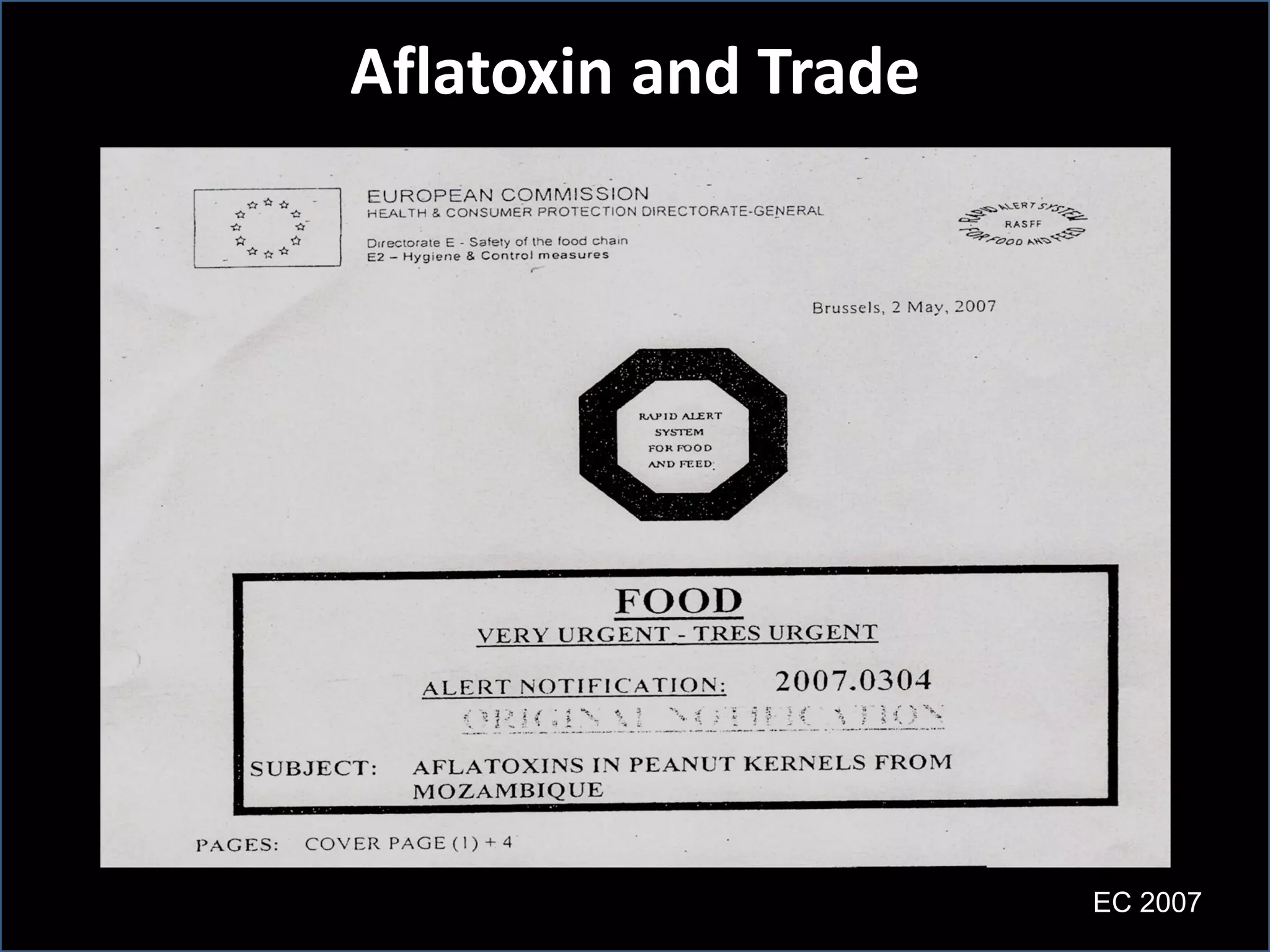 Aflatoxins agriculture and technology solutions available for abating ...