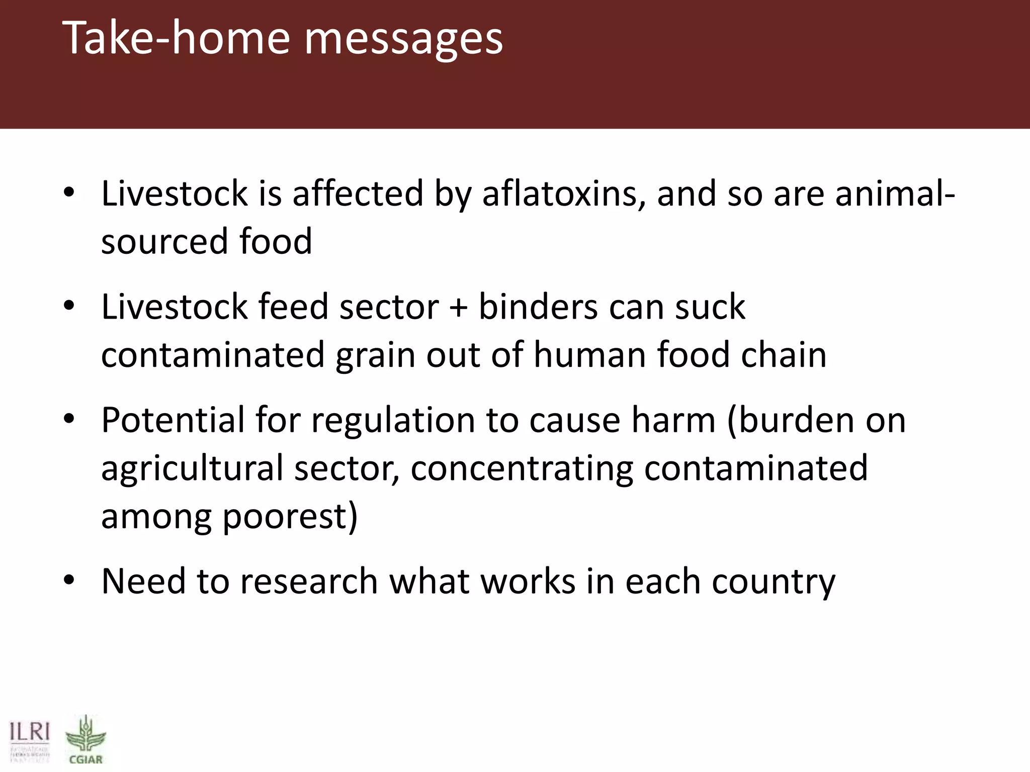 Aflatoxins in the dairy value chain: A challenge for the informal ...
