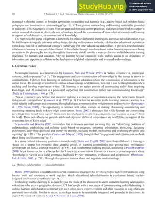 A Flexible Framework For Online Collaborative Learning | PDF