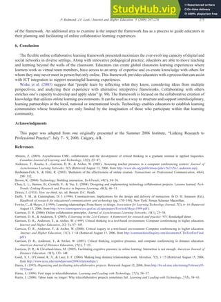 A Flexible Framework For Online Collaborative Learning | PDF