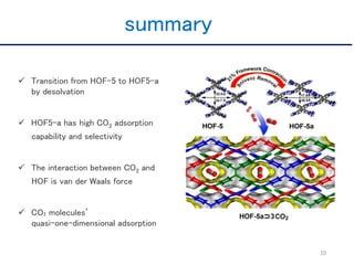 A flexible microporous hof for gas sorption and separation | PPT
