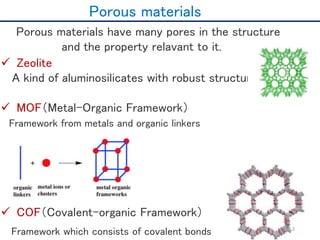 A flexible microporous hof for gas sorption and separation | PPT