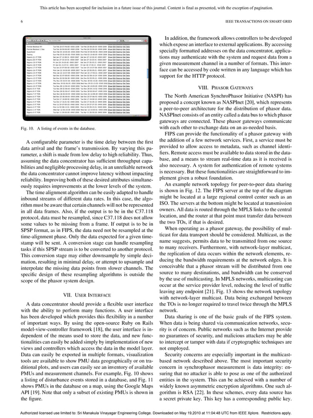 A Flexible Phasor Data Concentrator Design Pdf