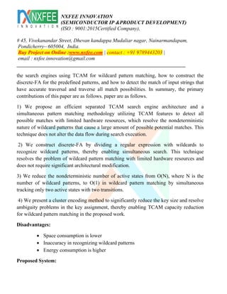A flexible wildcard pattern matching accelerator via simultaneous discrete finite automata | PDF