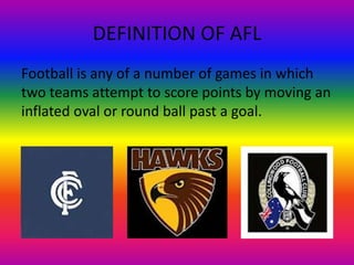Afl history 1 rawad 12 | PPTX