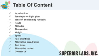 A flight plan in 10 steps | PPTX