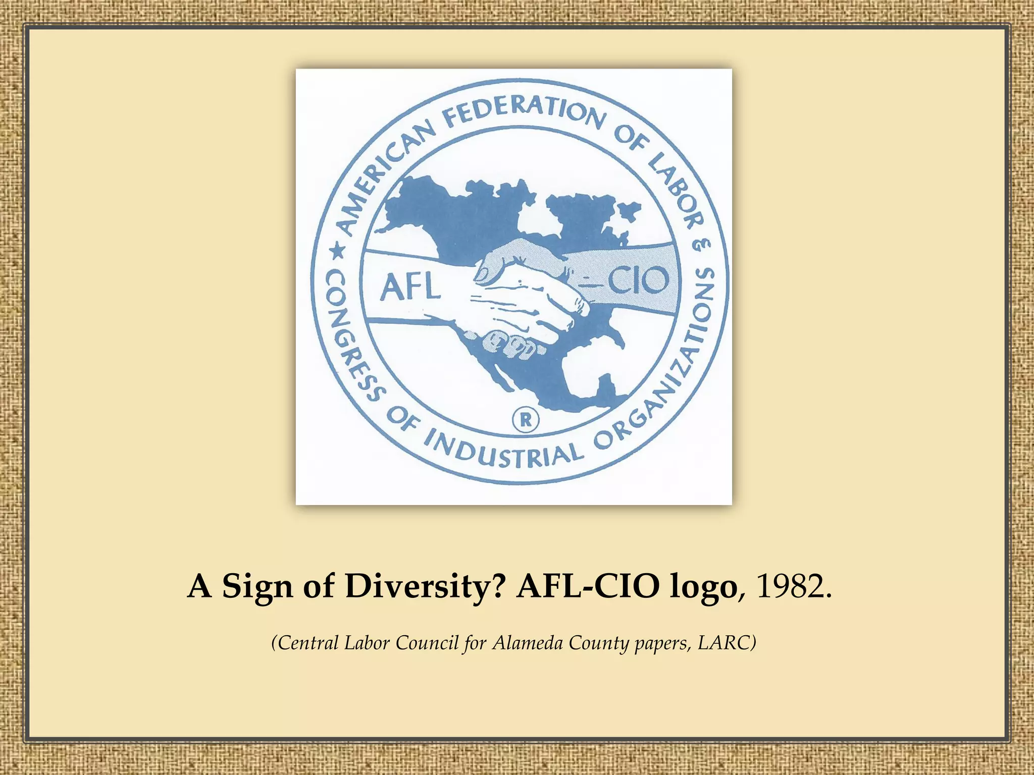 100 year history of the AFL-CIO logo. | PDF