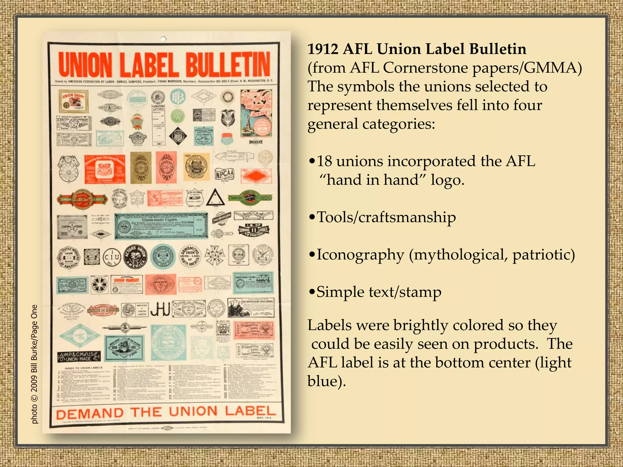 100 year history of the AFL-CIO logo. | PDF
