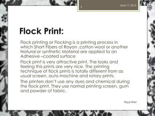 Flock print | PDF