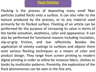 Flock printing | PPT