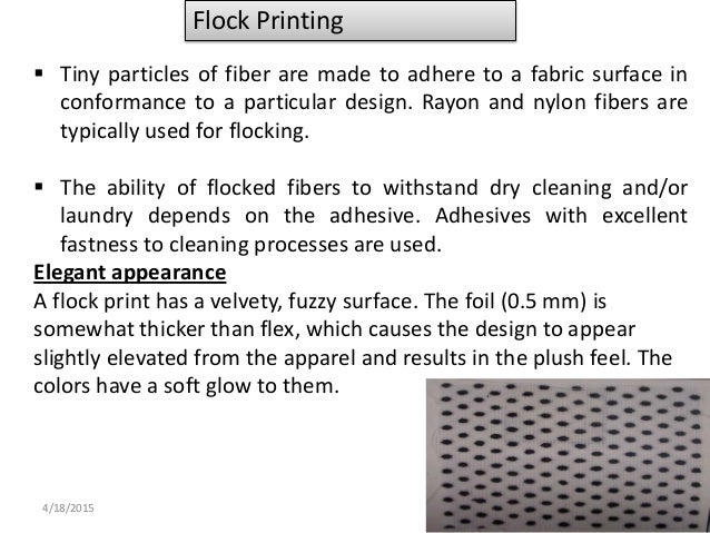 Flock printing