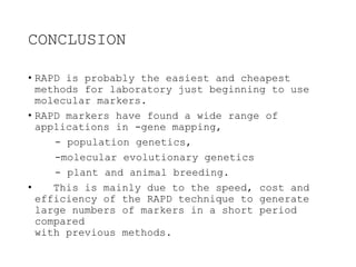 DNA Fingerprinting (AFLP, RFLP, RAPD) & Its advntages and application ...