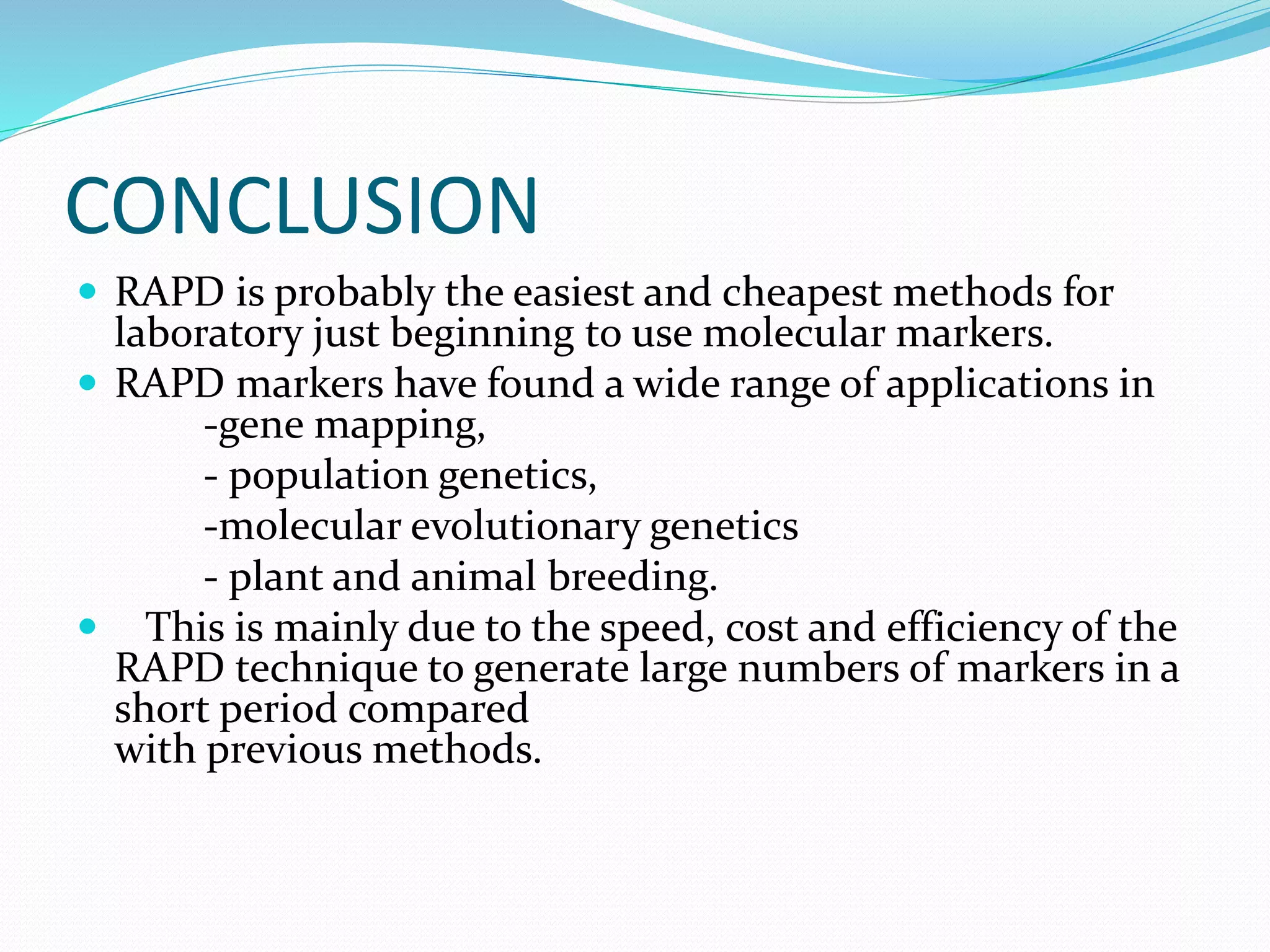 AFLP, RFLP & RAPD | PPTX