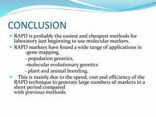 AFLP, RFLP & RAPD | PPTX