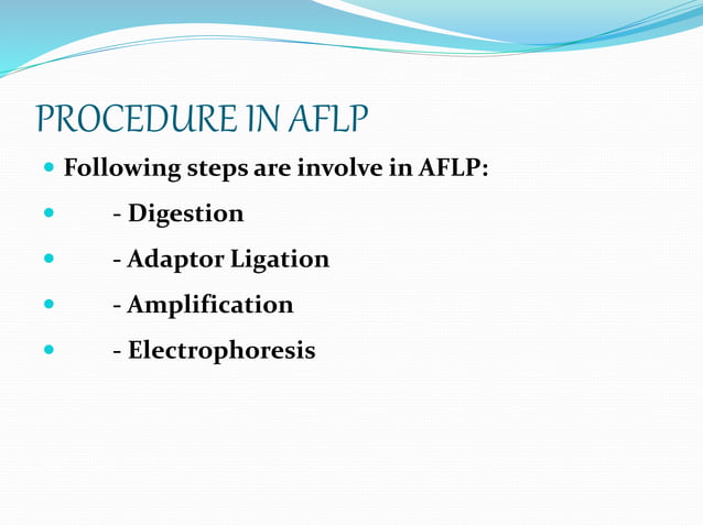 AFLP, RFLP & RAPD | PPTX | Chemistry | Science