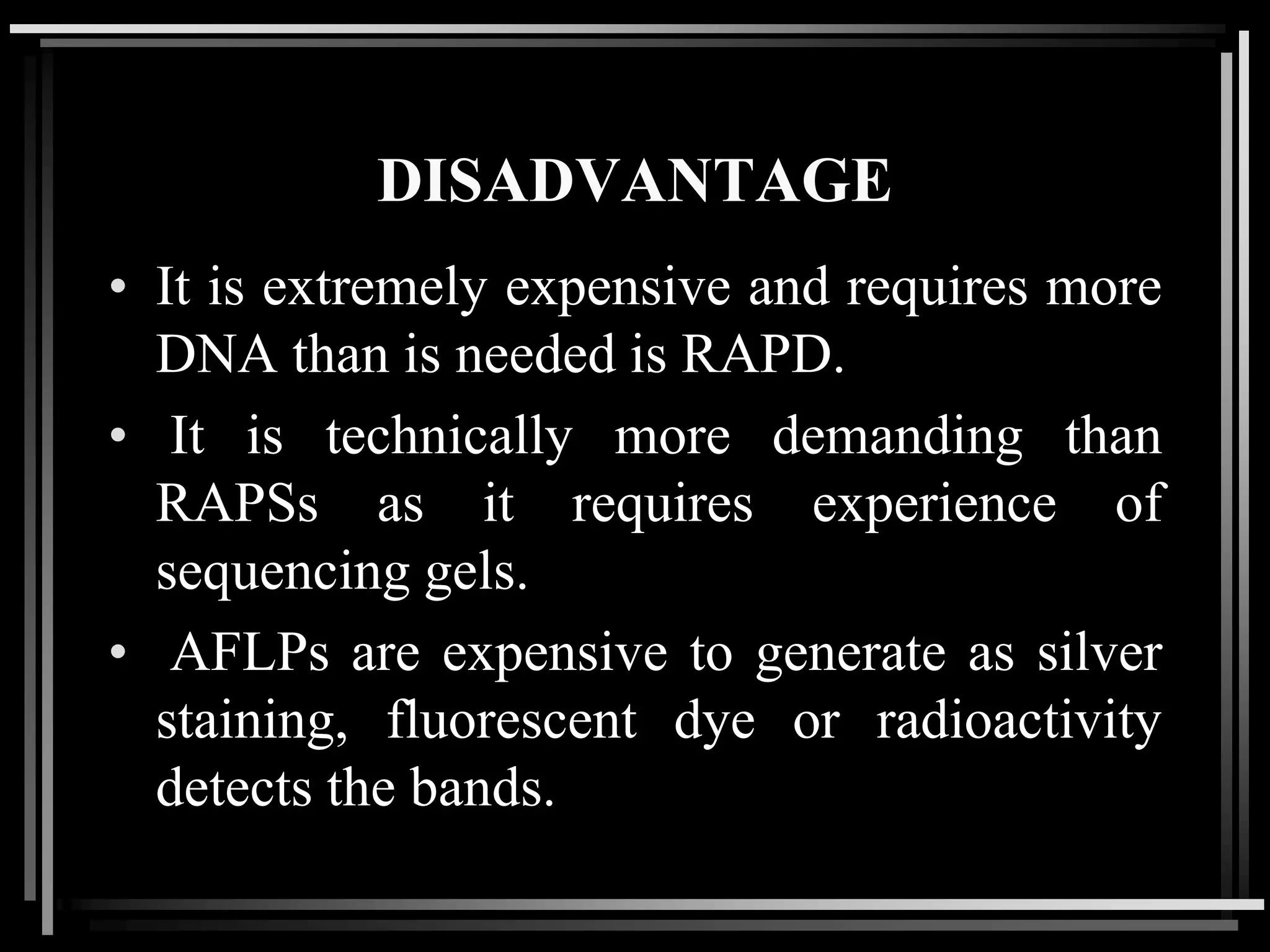 molecular marker AFLP, and application | PPT