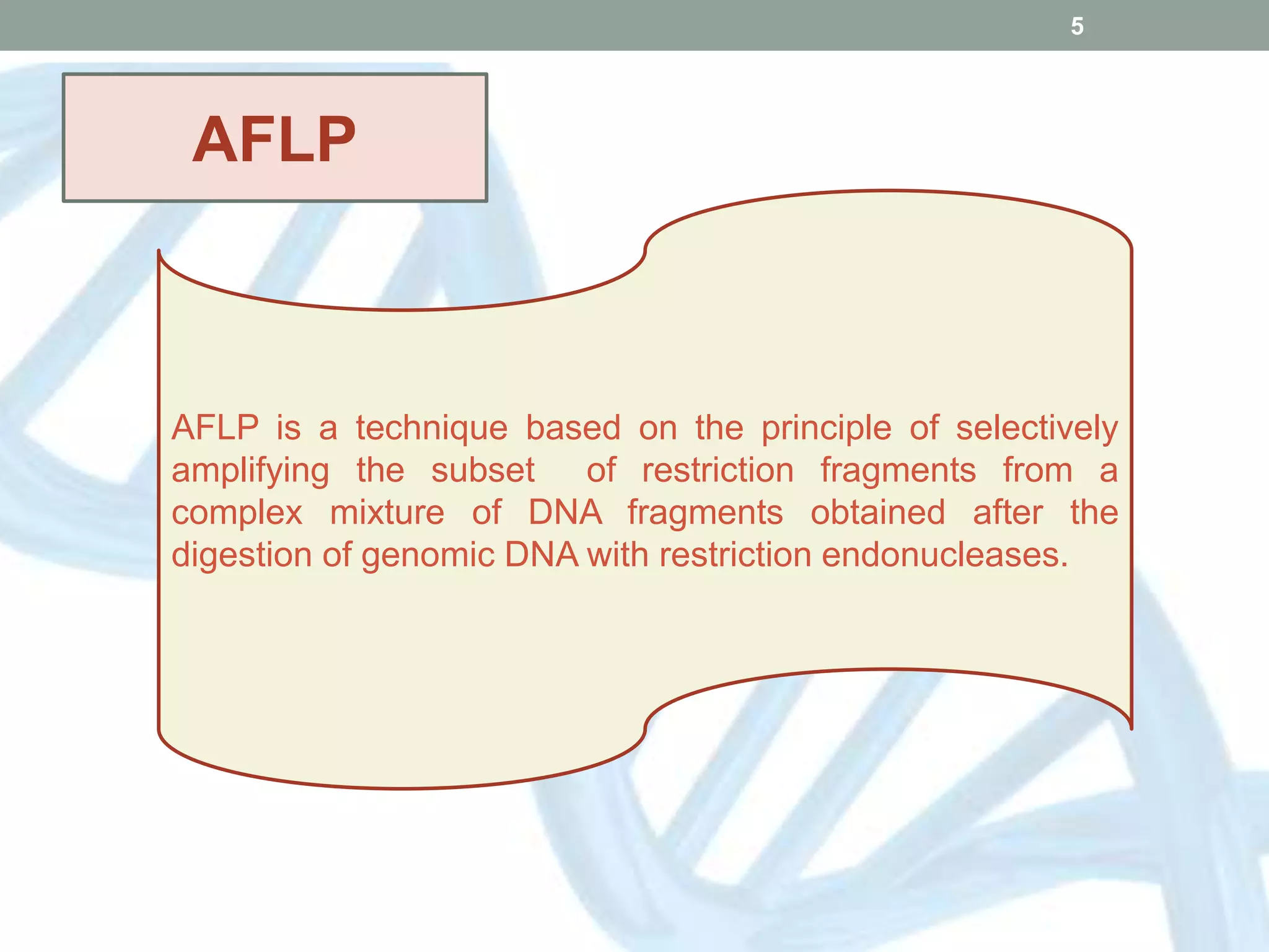 Aflp (amplified fragment length polymorphism), alu | PPTX