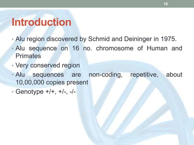 Aflp (amplified fragment length polymorphism), alu | PPTX | Chemistry | Science