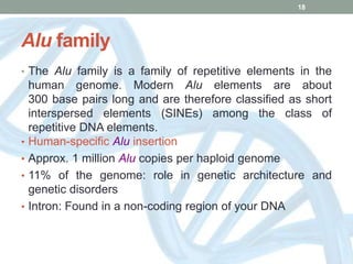 Aflp (amplified fragment length polymorphism), alu | PPTX