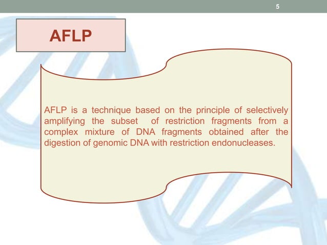 Aflp (amplified fragment length polymorphism), alu | PPTX | Chemistry | Science