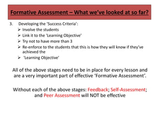 Assessment For Learning - Formative Assessment | PPTX