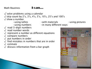 Assessment for Learning in an Elementary Math Classroom presentation | PPTX