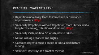 A Set Shot Goal Kicking Framework For AFL Football Coaches | PPT