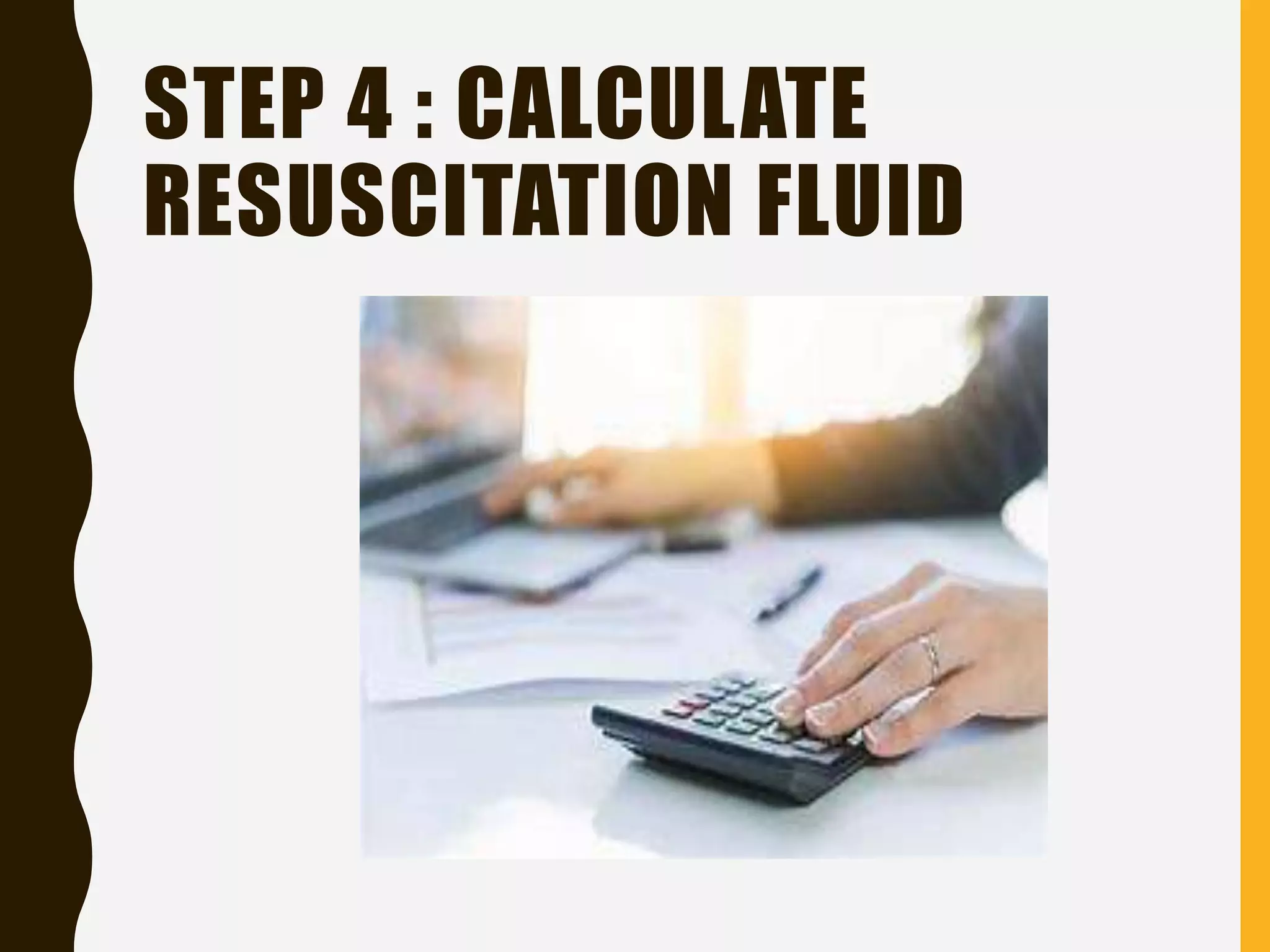 Fluid resuscitation in burn patient | PPTX