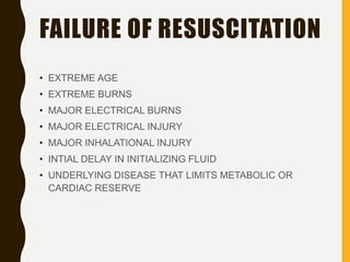 Fluid resuscitation in burn patient | PPTX