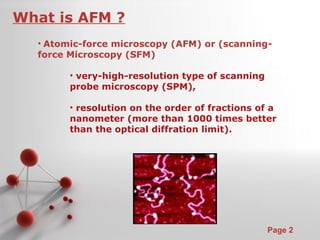 Atomic Force Microscopy | PPT
