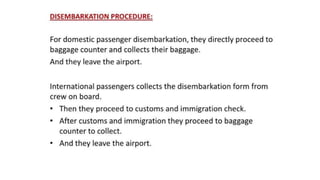 Embarkation and Disembarkation | PPTX
