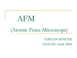 AFM | PPT